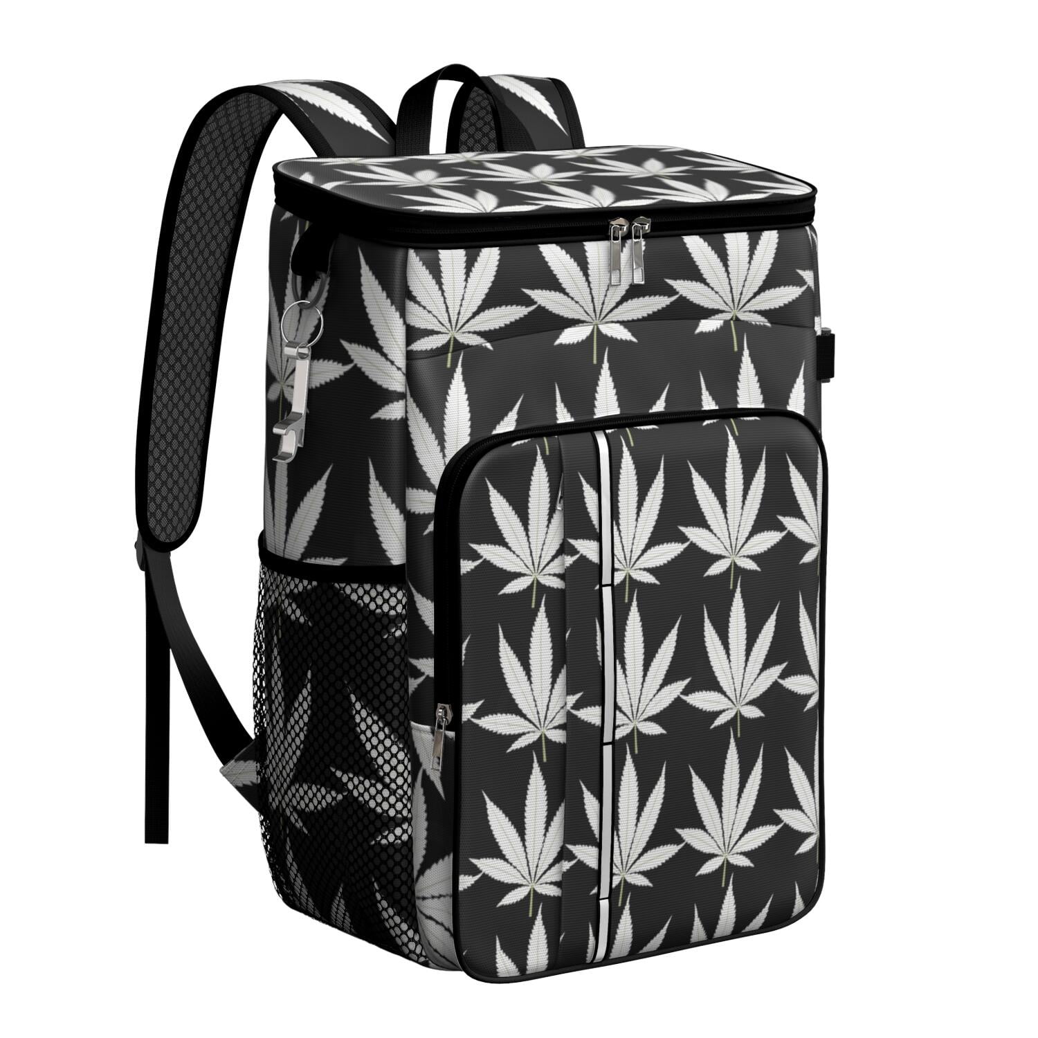 20L Insulated Cooler Backpack with Marijuana Leaf Design - Leakproof ...