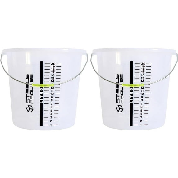 20L Measuring Bucket with Handle | Multipurpose Large Container, Heat ...