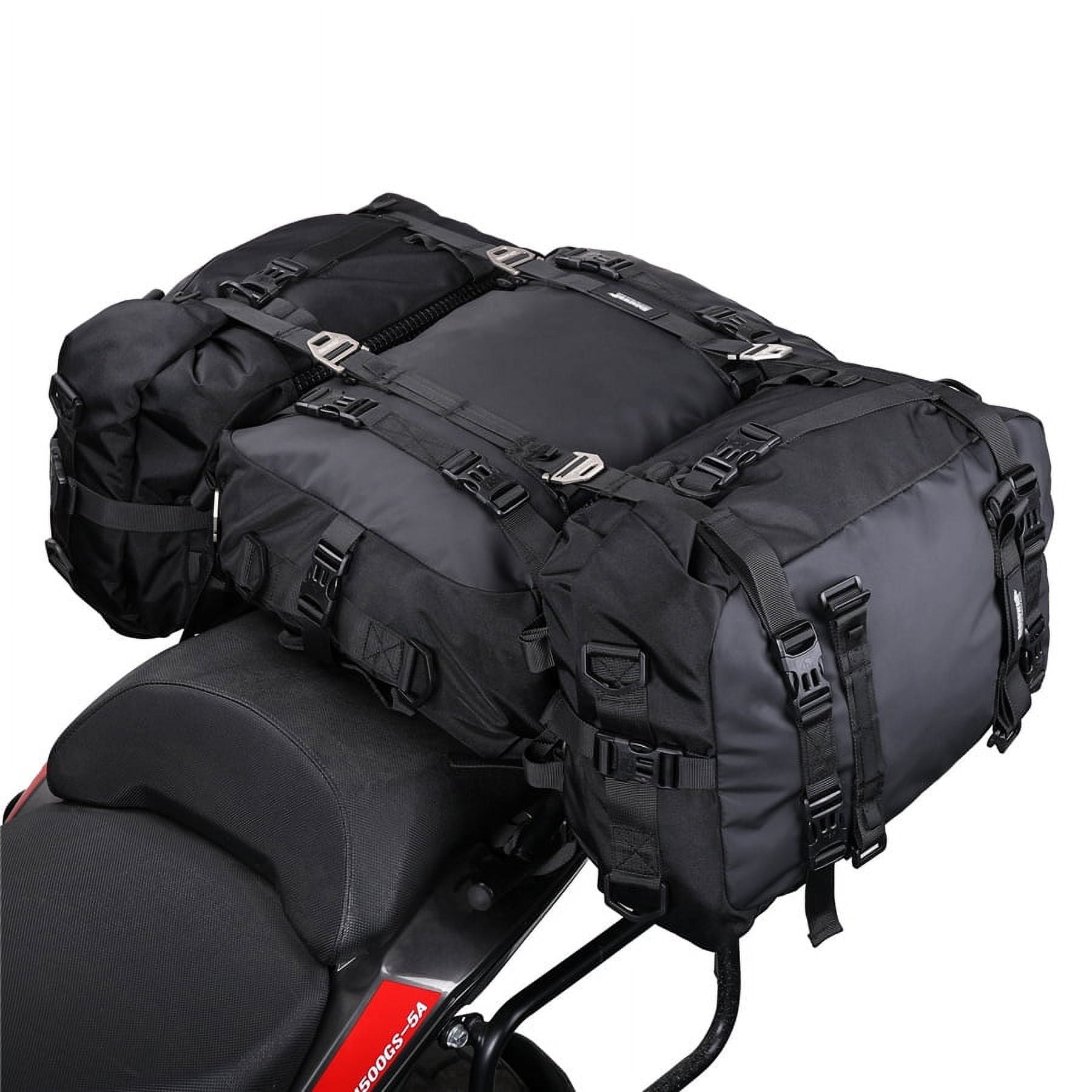 20L PVC Multiple Purpose Motorcycle ATV Rear Seat Bag Protection Bar ...