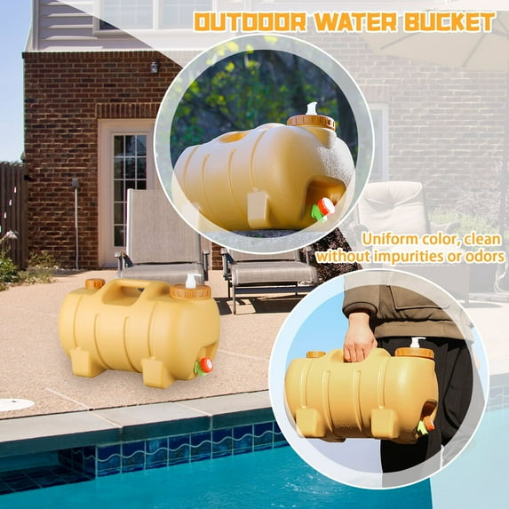 20L Portable Plastic Water Container with Spigot – Large Capacity Jug ...