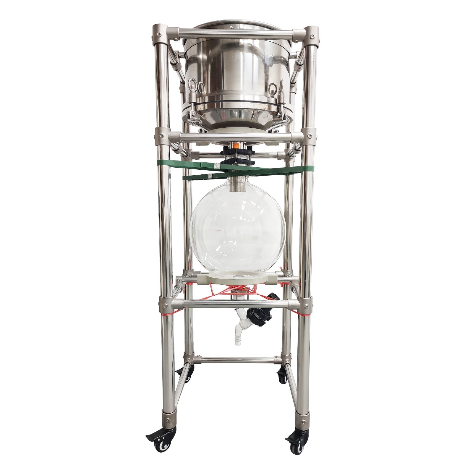 20L Split Vacuum Suction Filter Funnel with Discharge Valve Glass Flask ...