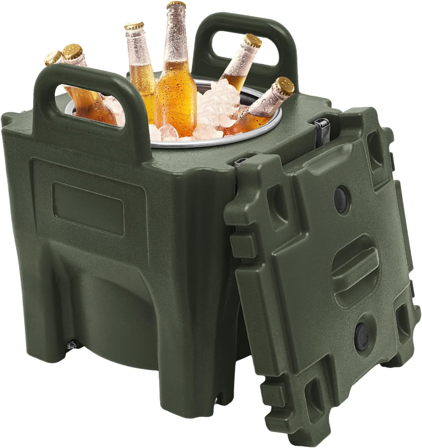 20L Stainless Steel Insulated Food Carrier, Thermos Bucket Hot Food Insulated Food Carrier for ...