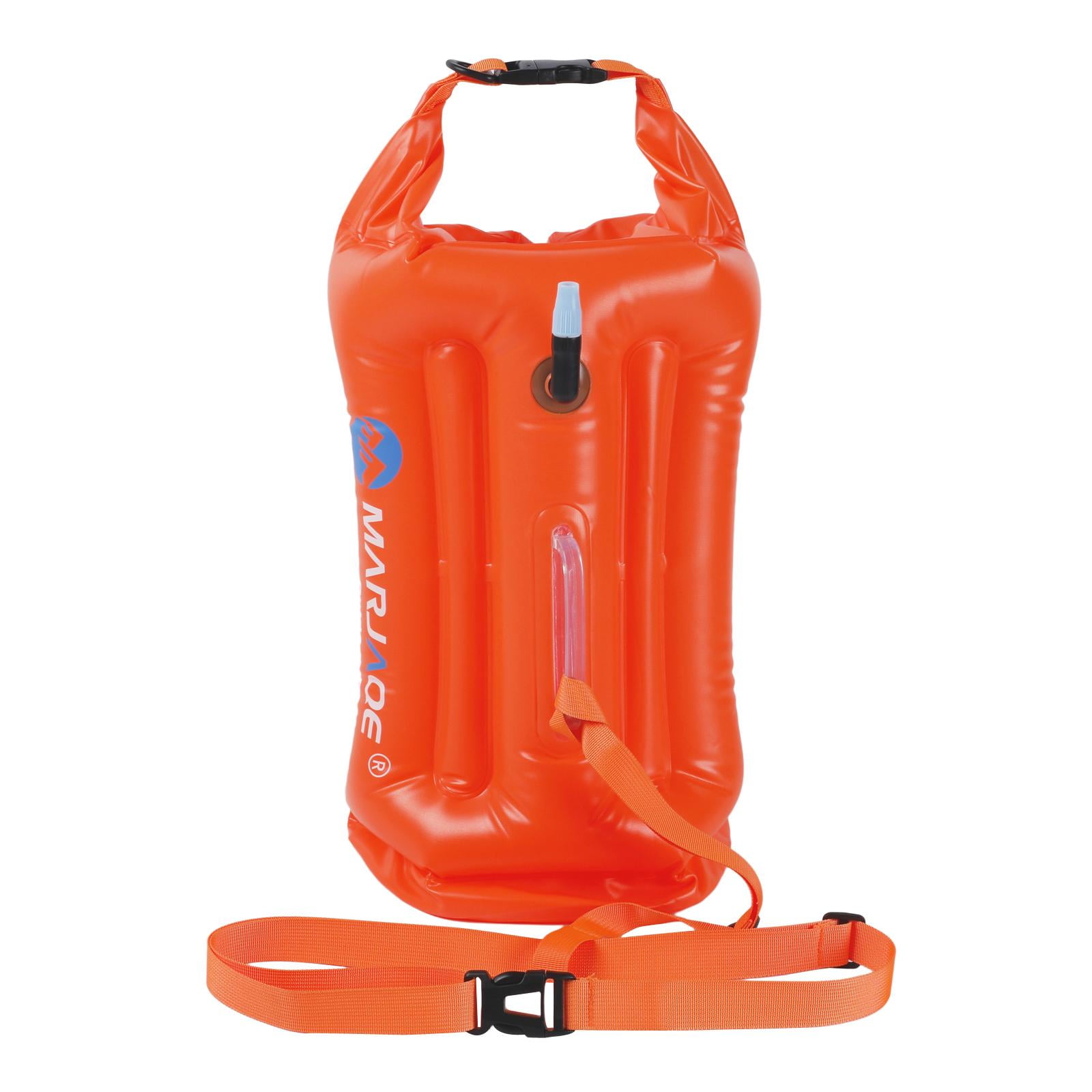 20L Swim Buoy Swim Safety Float Inflatable Bag Large Capacity Bright ...