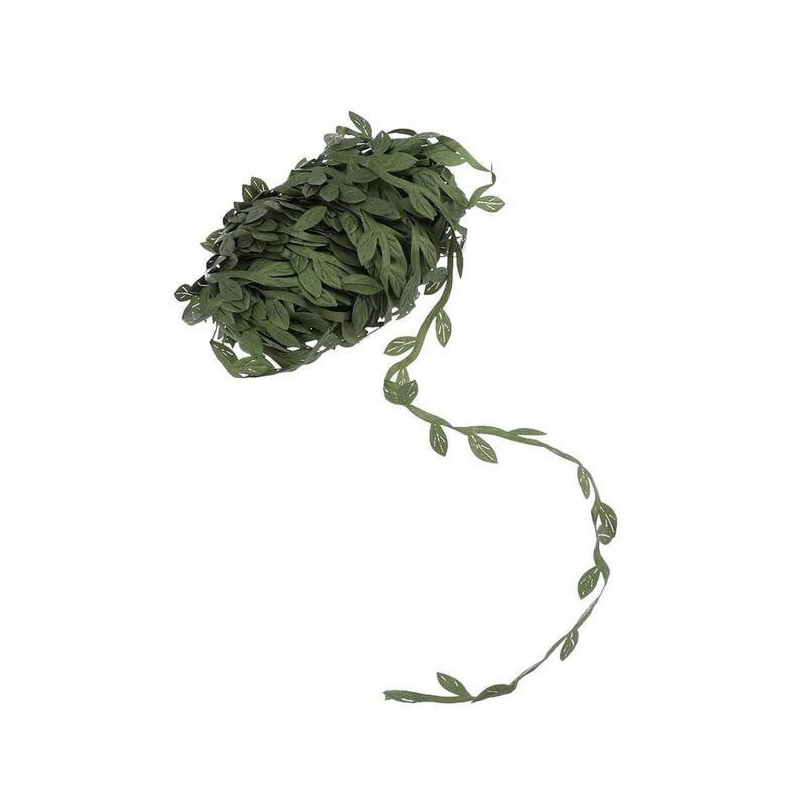 20M Artificial Green Leaf Garland Strings Cloth Material Bright Color ...