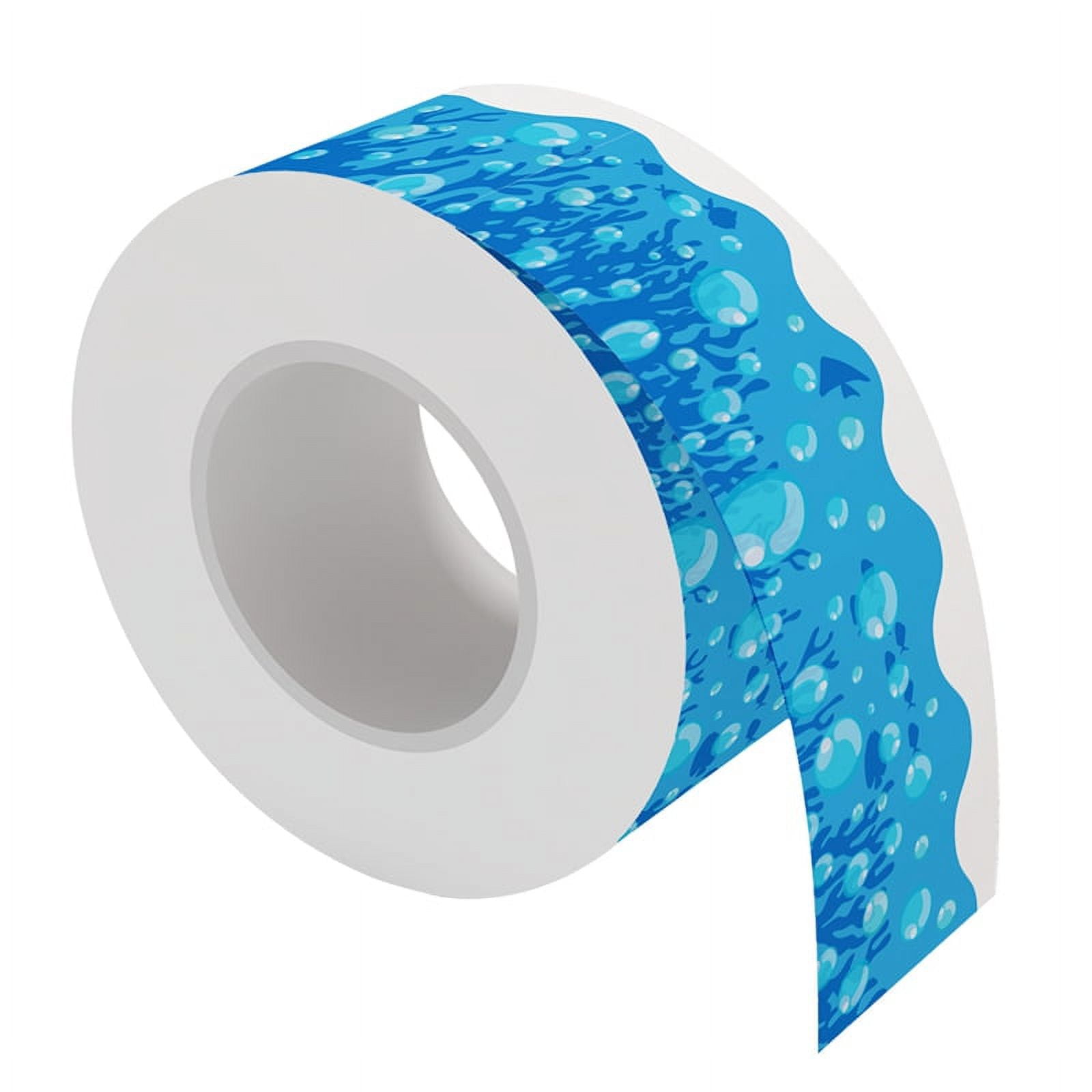 20M Blue Bulletin Board Borders Stickers Bubble Pattern Chalkboard ...