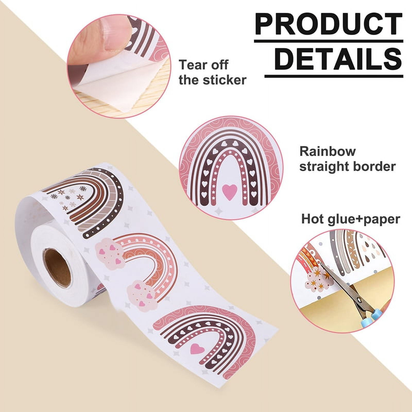 20M Boho Rainbow Bulletin Board Borders Rainbow Straight Borders ...