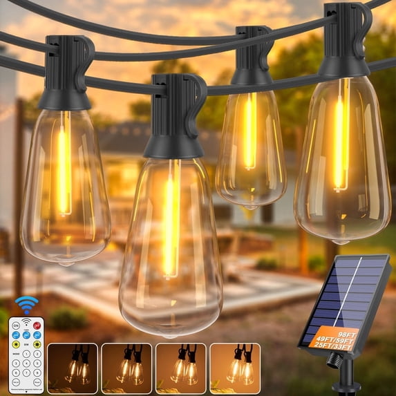 20M ST38 Led String Lights Outdoor Connectable Plastic 48 Sockets IP65 ...