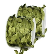 UDIYO 33Ft Natural Jute Twine, 5MM Burlap Leaf Ribbon with Artificial ...