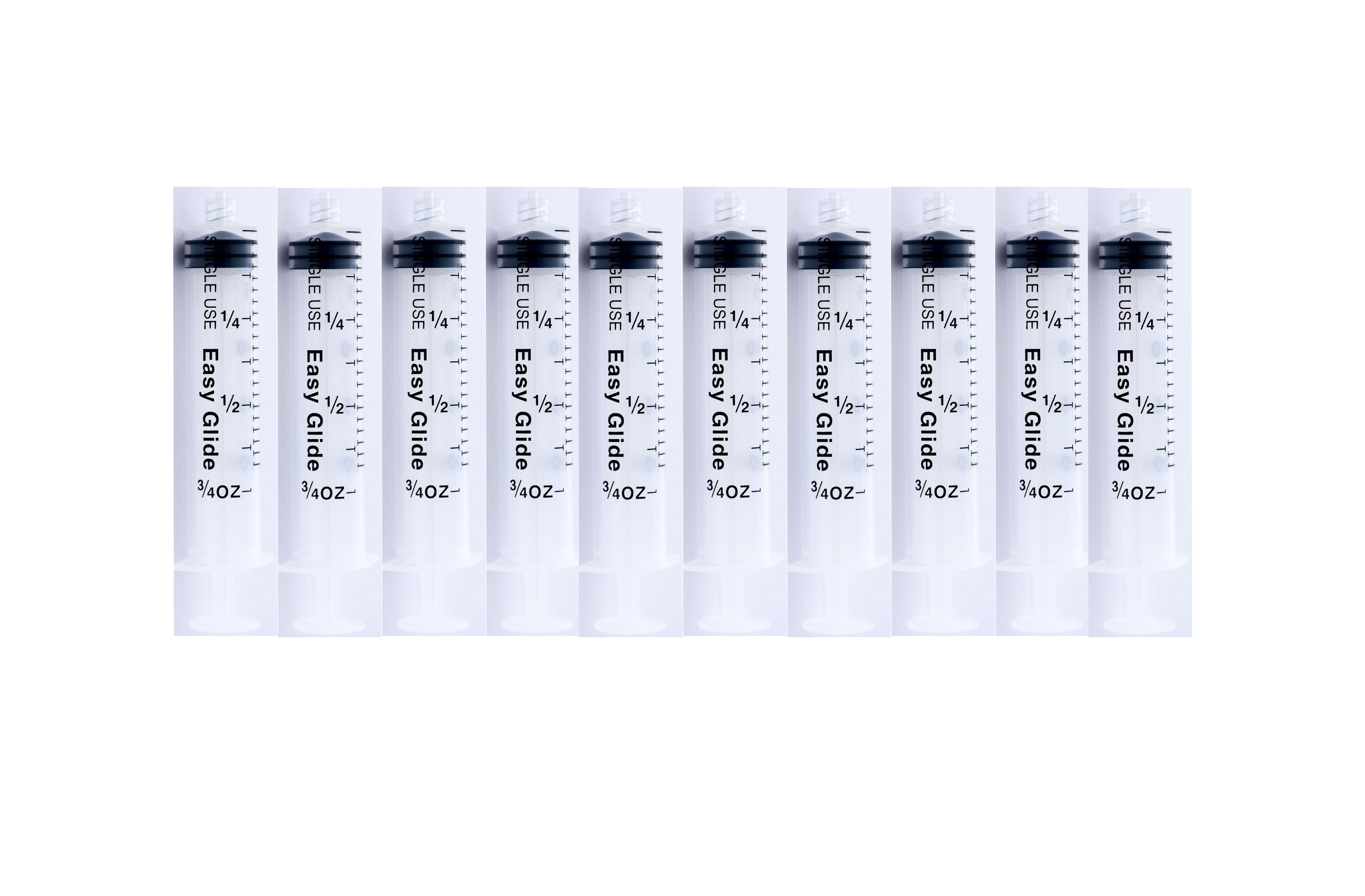 20ML Sterile Syringe Only with Luer Lock Tip - 10 Syringes Without a ...