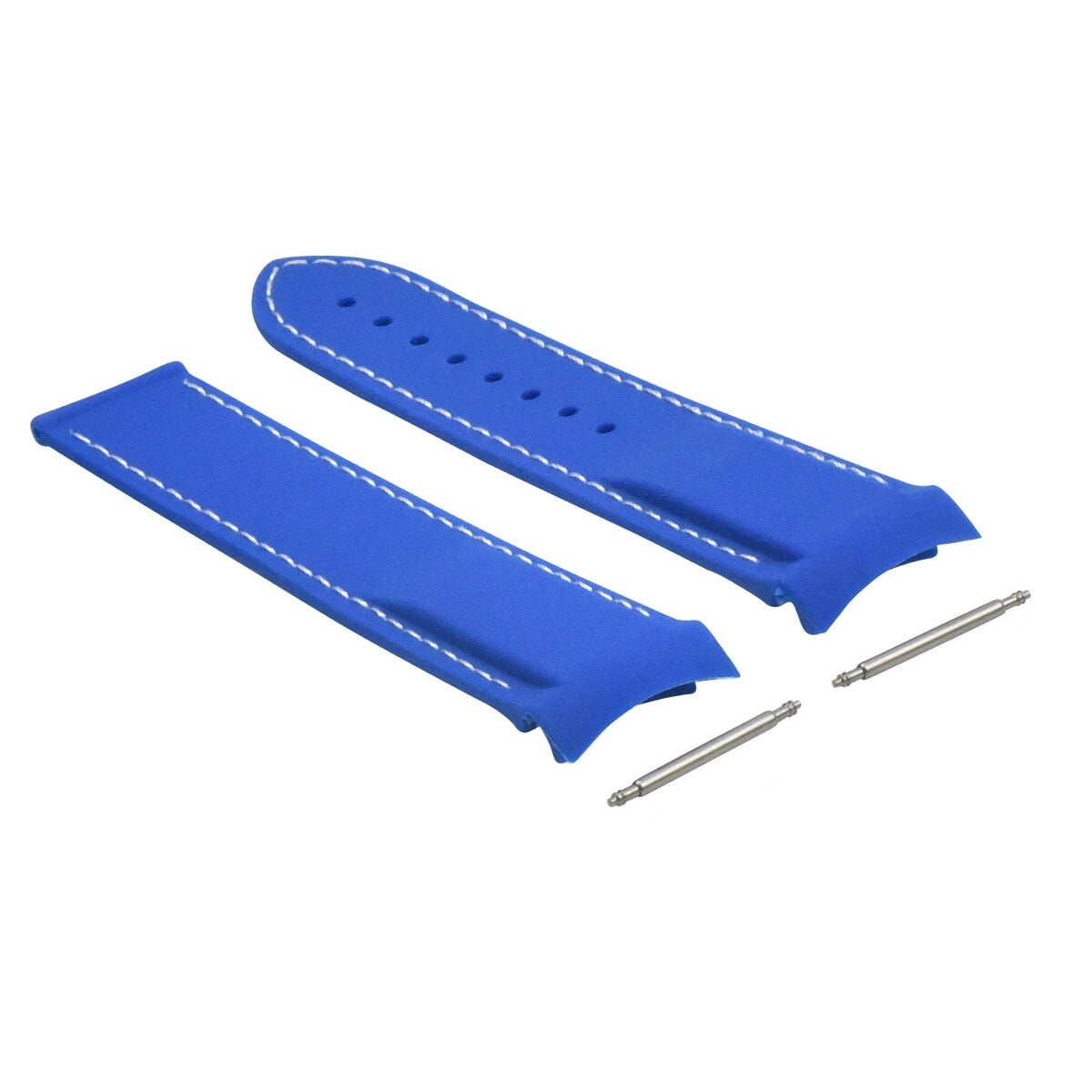 20MM RUBBER DIVER STRAP BAND 41MM FOR OMEGA SEAMASTER WATCH CURVED END LIGHT BLUE WS - Walmart.com