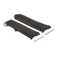 20MM RUBBER WATCH BAND STRAP FOR 41-42MM OMEGA SEAMASTER + CLASP BLACK ...