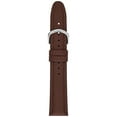 20MM Unisex Brown Genuine Leather Textured Replacement Watch Band ...