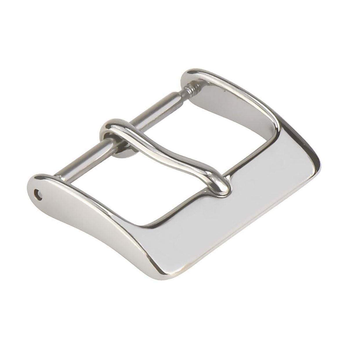 20MM WATCH BUCKLE PIN STYLE FOR LEATHER RUBBER WATCH BAND STRAP SHINY ...