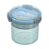 20OZ Portable Reusable Breakfast Cups with Lid, Spoon & Leak-Proof ...