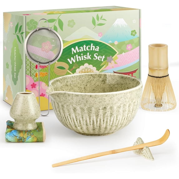 20Oz Matcha Whisk Set，7 Pcs Matcha Kit Includes Matcha Bowl, Whisk ...