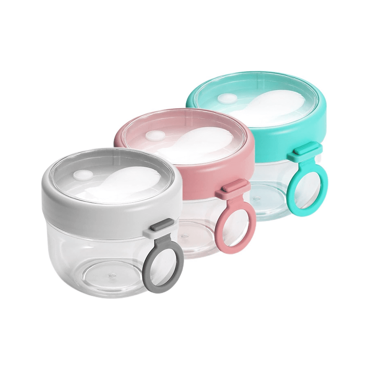 20Oz Overnight Oats Container with Lid and Spoon - Portable Oatmeal ...