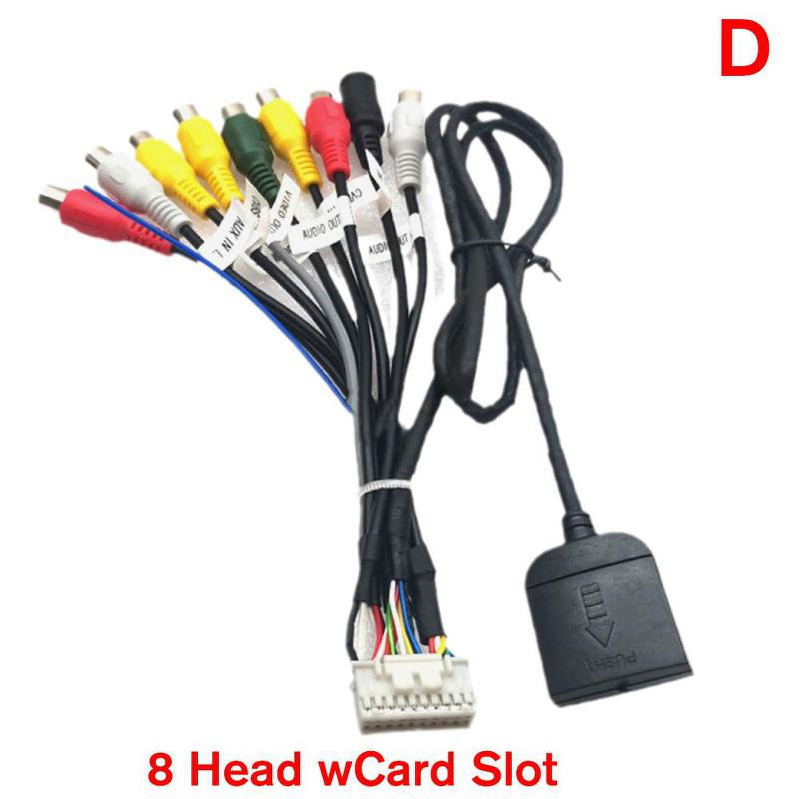 20P Plug Car Stereo Radio RCA Output AUX Wire Harness Wiring Connector ...