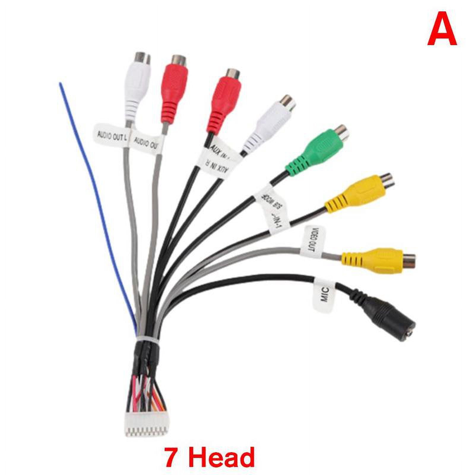 20P Plug Car Stereo Radio RCA Output AUX Wire Harness Wiring Connector ...