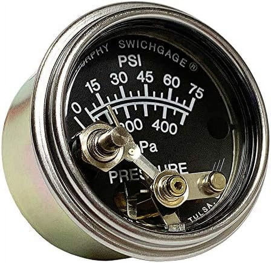 20P7-75, 2" Pressure Swichgage /Lockout, -75 psi (05703206) - Walmart.com