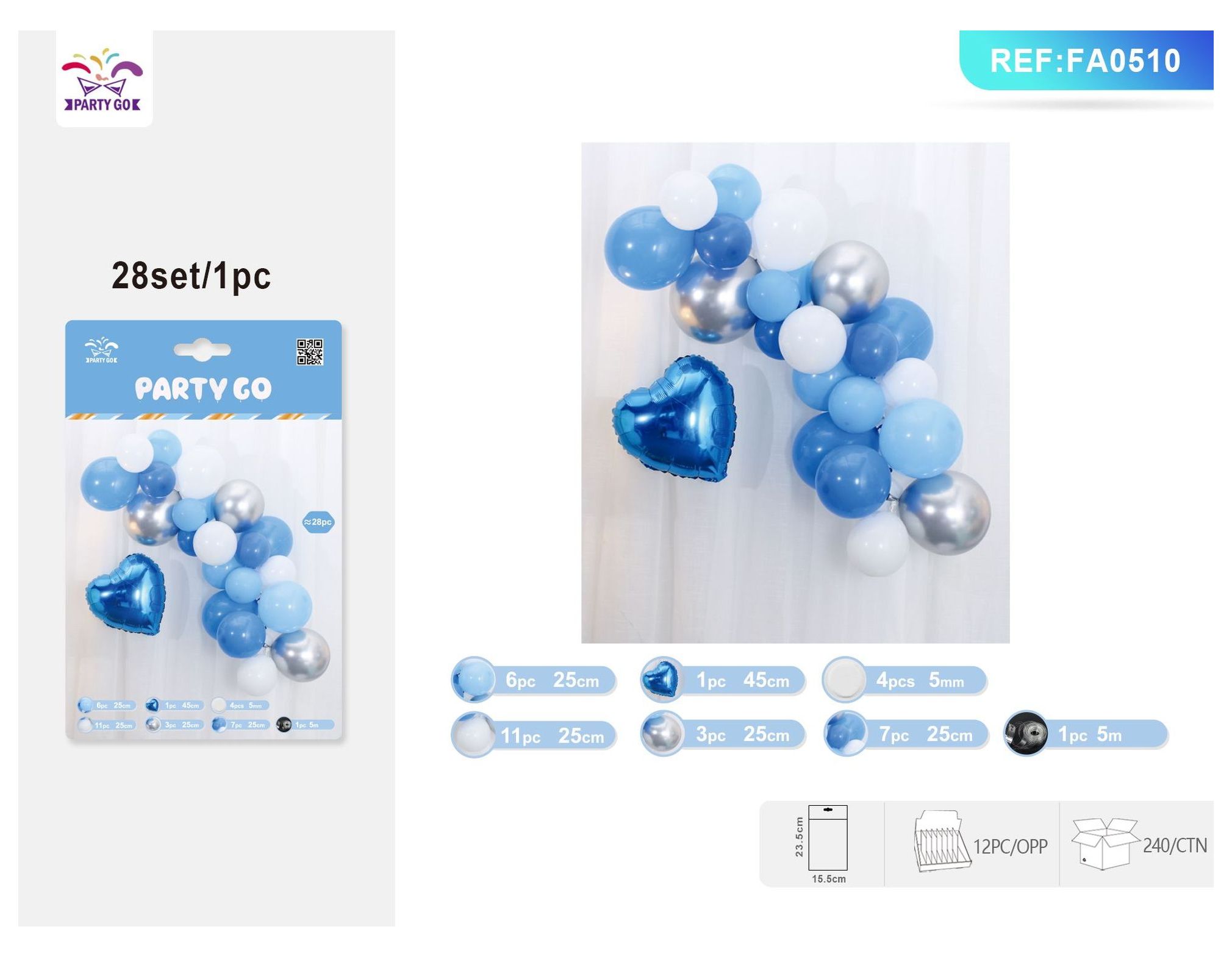 20PACKS -Matte Long Balloon High-quality Latex Balloon with a Matte ...