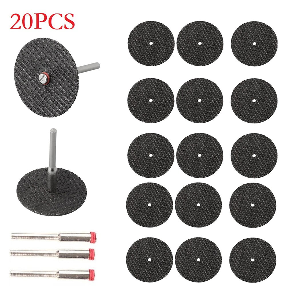 20PC 32mm Grinding Wheel Cutting Disc Circular Resin 3mm Shaft For ...
