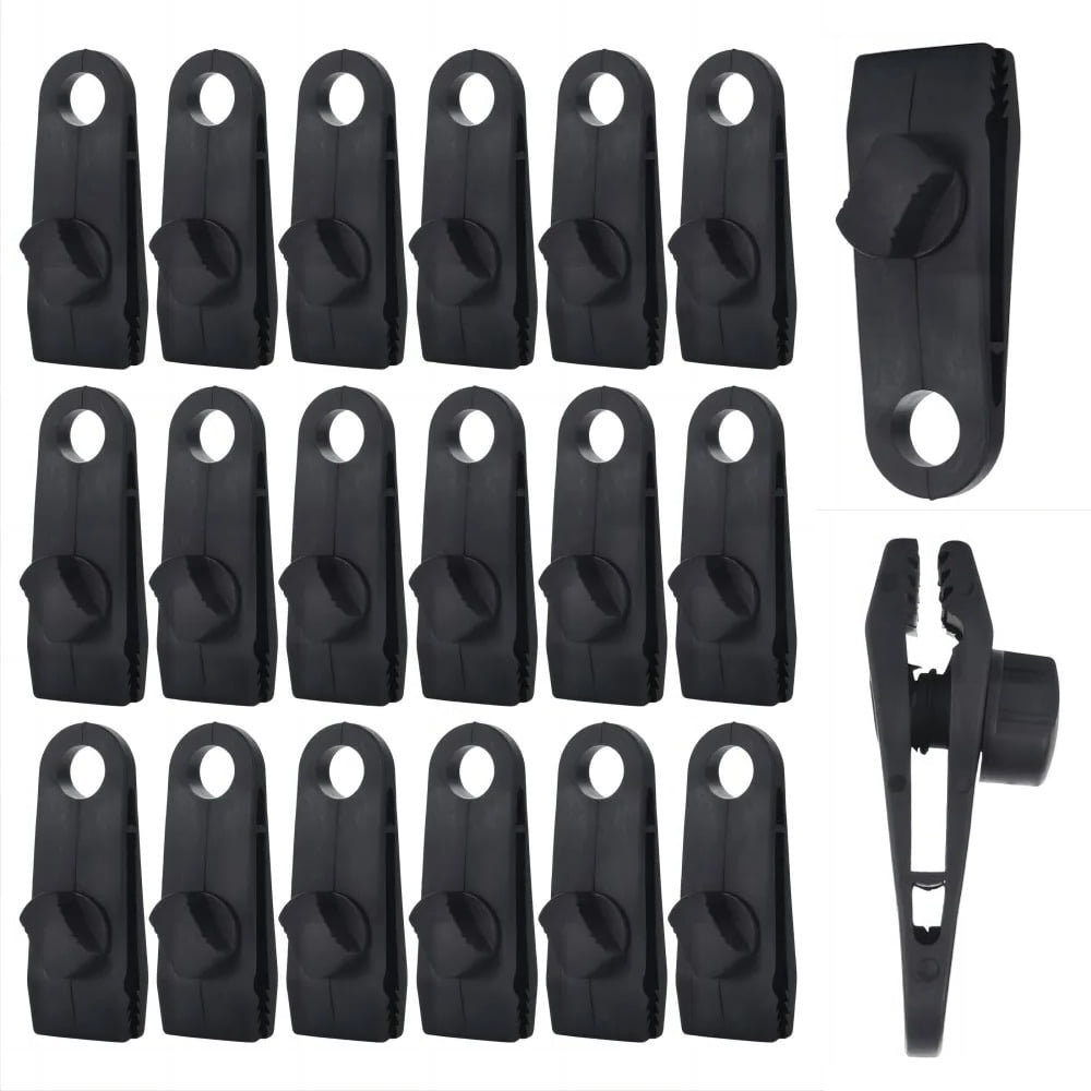 Tarp Clips 12pcs , Heavy Duty Lock Grip Clamps Thumb Screw Tent Clip ...