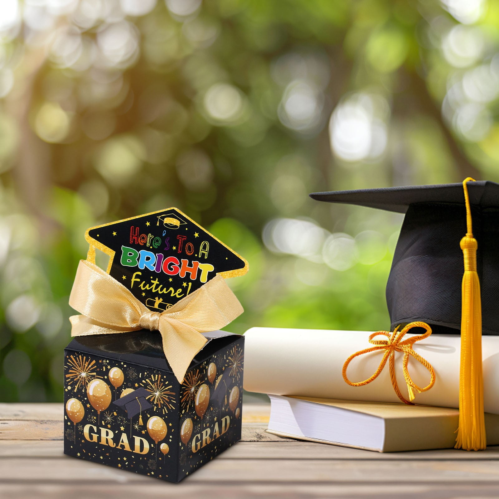 20PC Graduation Cap Candy Boxes, Modern Colorful Graduation Season ...