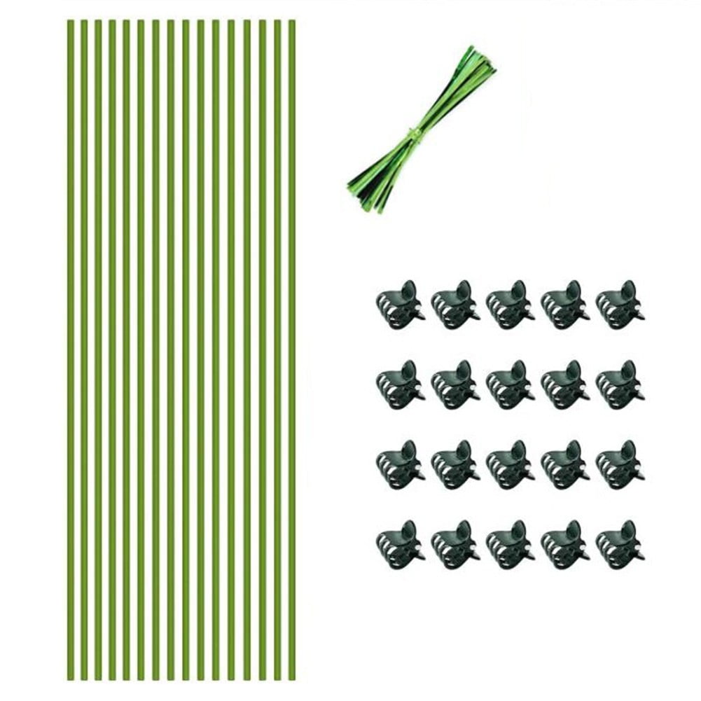 20PC Plant Bracket Bending Orchid Pile With Clip Support Pile Pot Plant ...