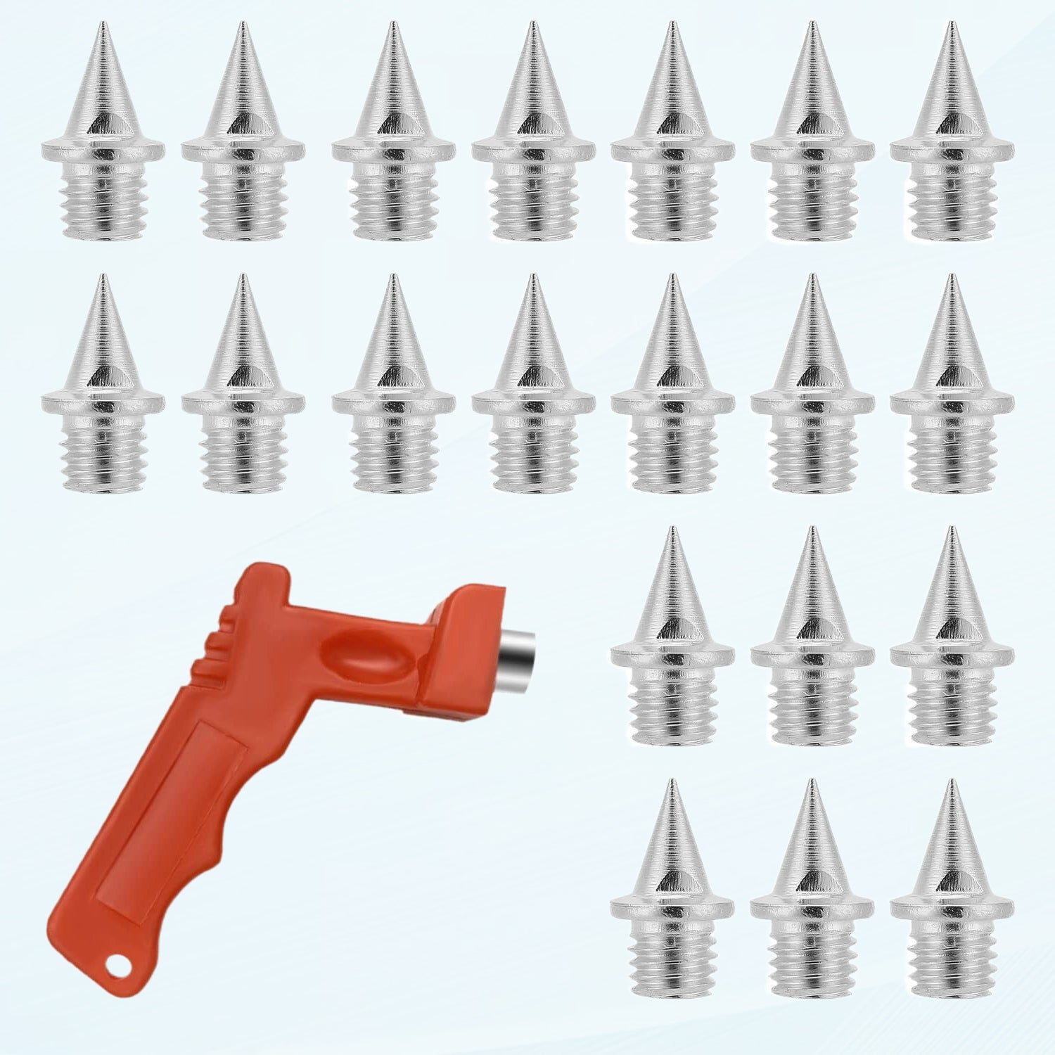 20PCS 1/4inch Track Spikes with Spike Wrench, Cross Country Spikes ...