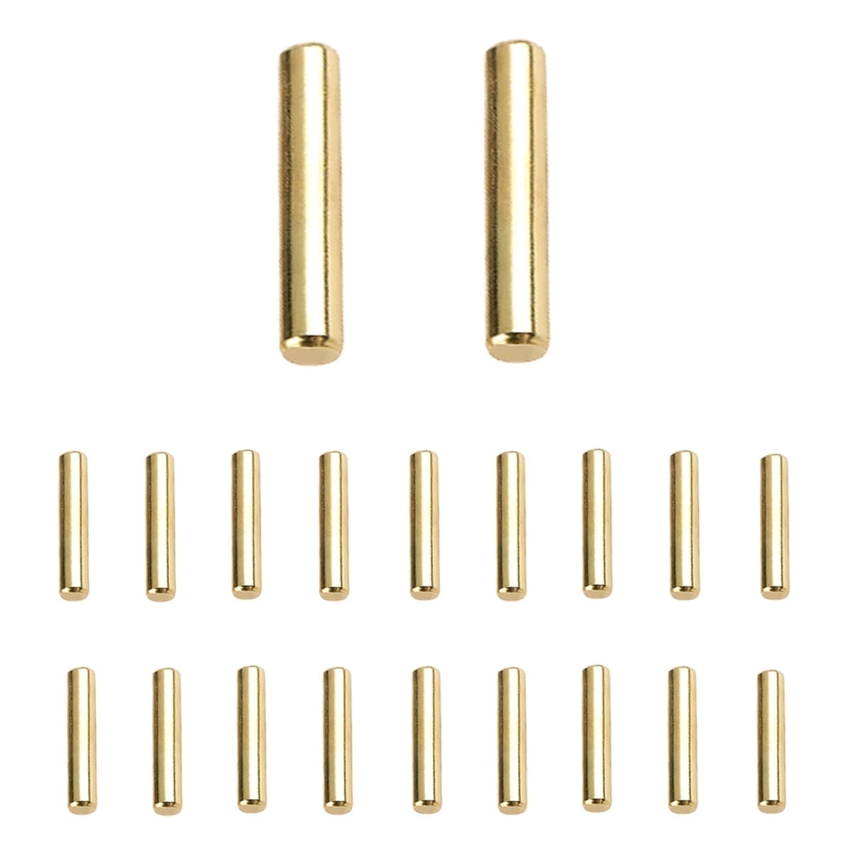 60PCS 1/5 Inch 5mm Shelf pins Gold Metal Cylindrical Shape Pegs Nickel ...