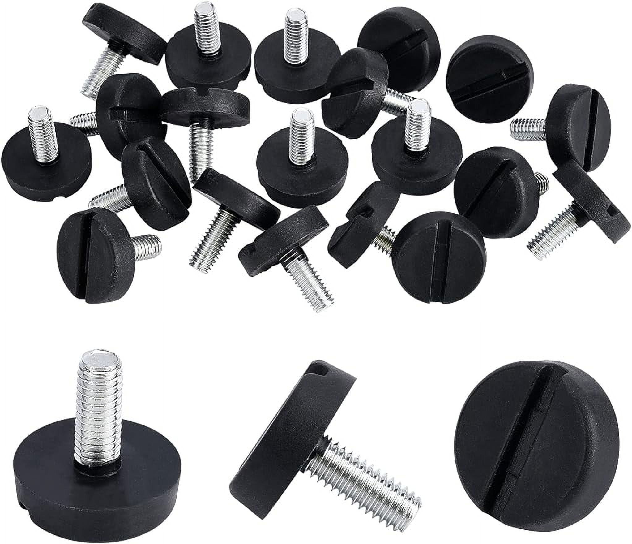 20PCS 15mmxM6 Thread Adjustable Furniture Levelers Screw in Threaded ...