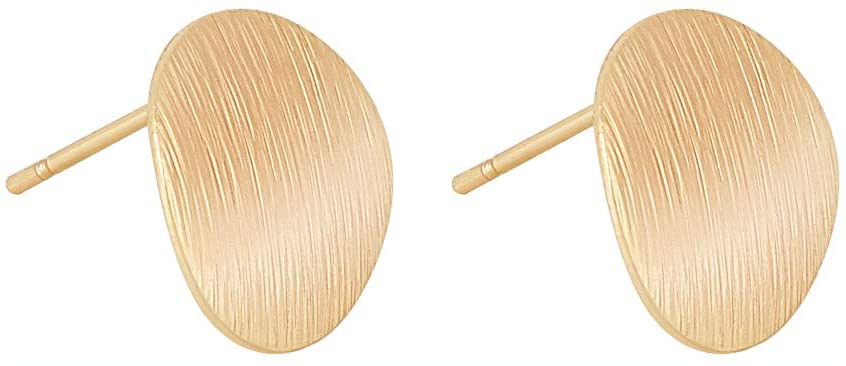 20PCS 18K Gold Plated Circle Disc Earring Studs Drop Earring Stud with ...