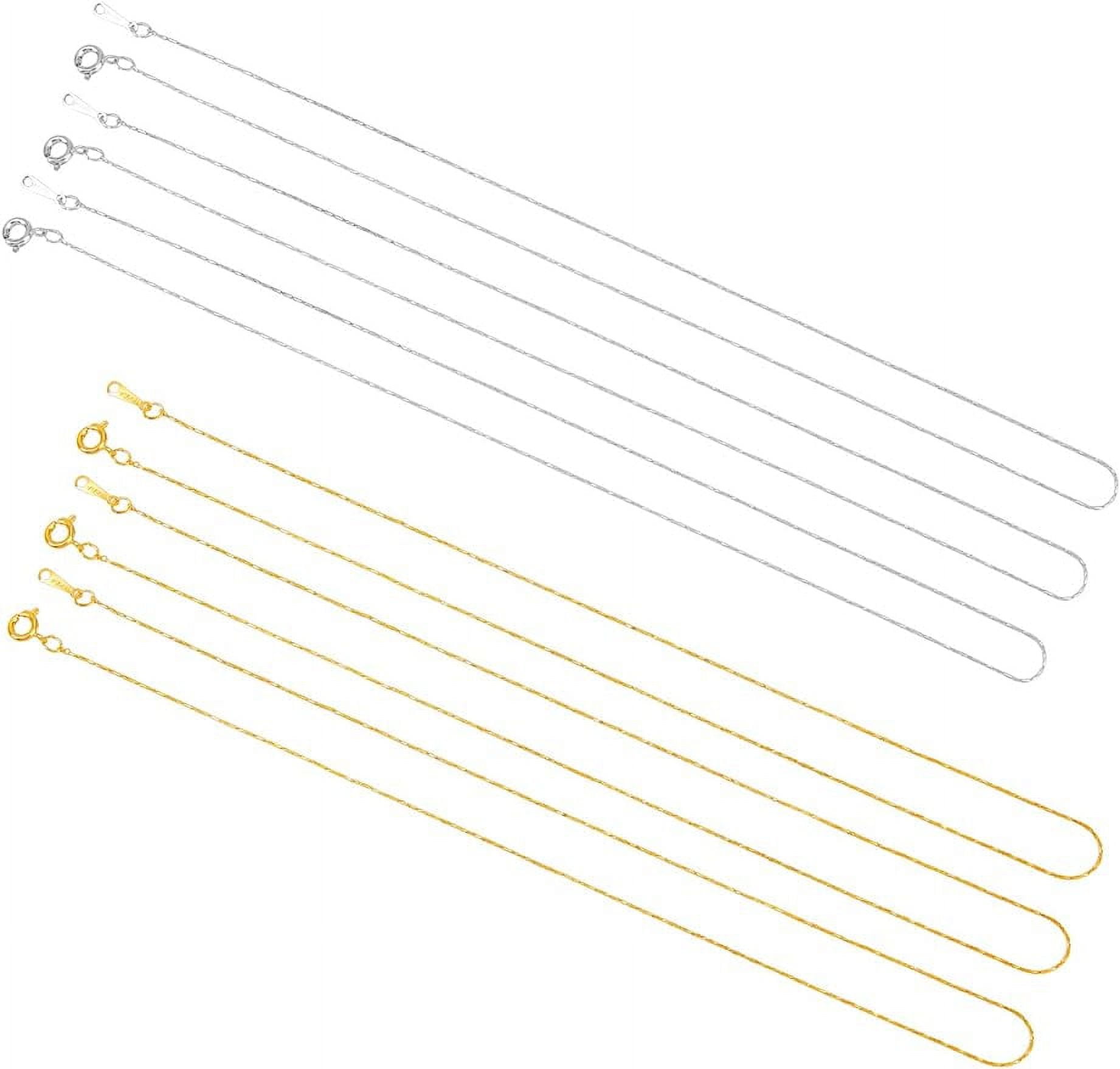 20PCS 20Inch Brass Coreana Chain Necklaces Thin Chains 2 Colors ...