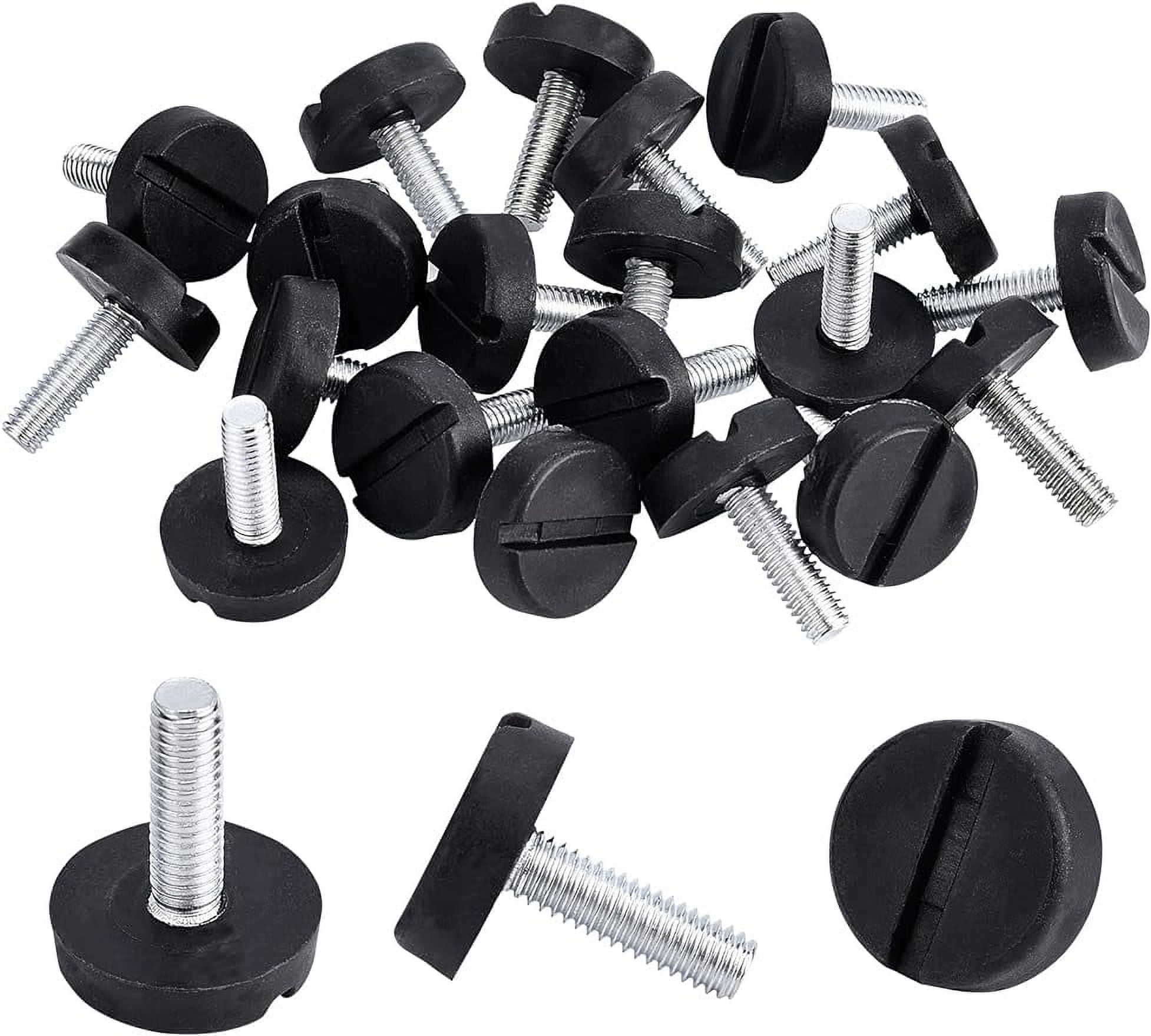 20PCS 20mmxM6 Thread Adjustable Furniture Levelers Screw in Threaded ...
