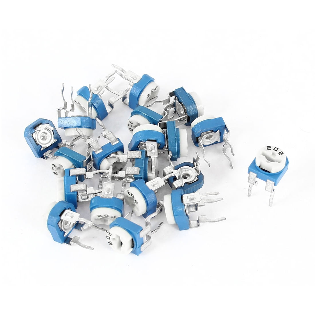 20PCS 2K Ohm Variable Resistor Horizontal Trimmer Trimpot Potentiometer ...