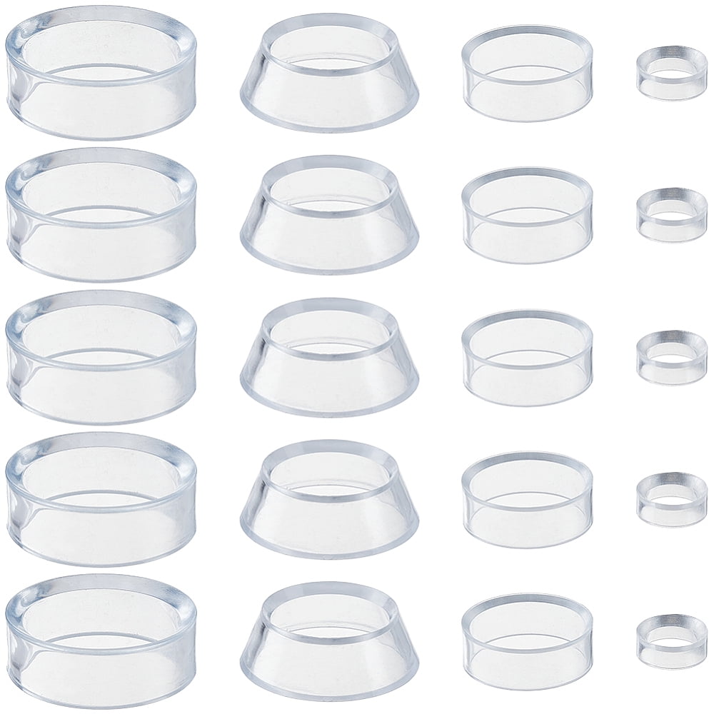 20PCS 4 Styles Stand Spheres Holder Clear Ring Ball Sphere Stand Flat ...