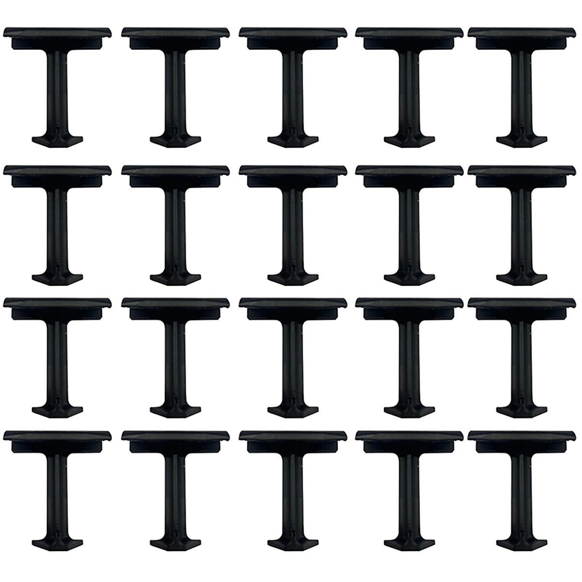 20PCS 40mm Solar Panel Water Drainage Clips,PV Modules Clips Black for ...