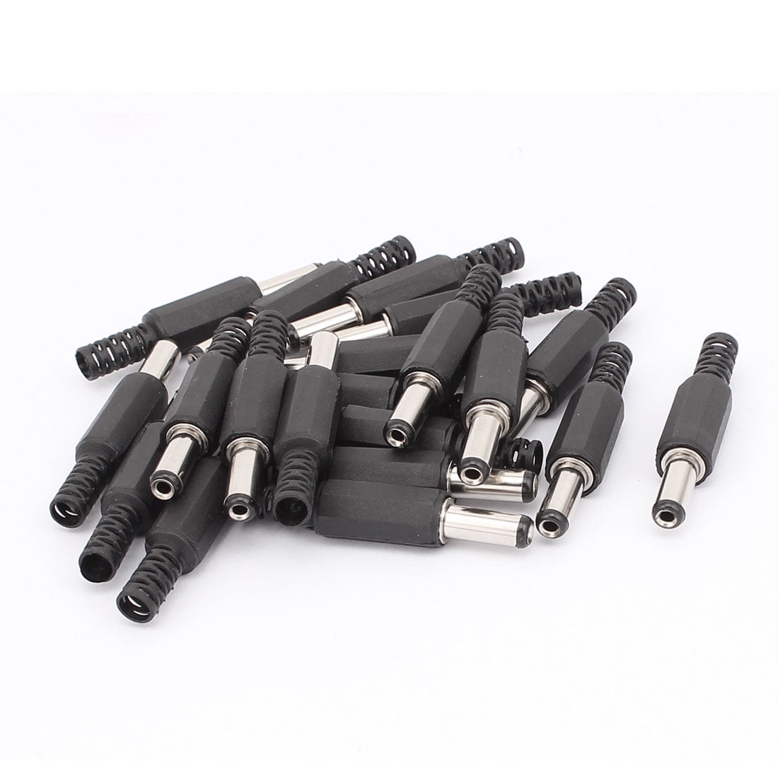 20PCS 5.5mm x 2.1mm Solder DC Power Jack Male Plug Connector Adapter ...