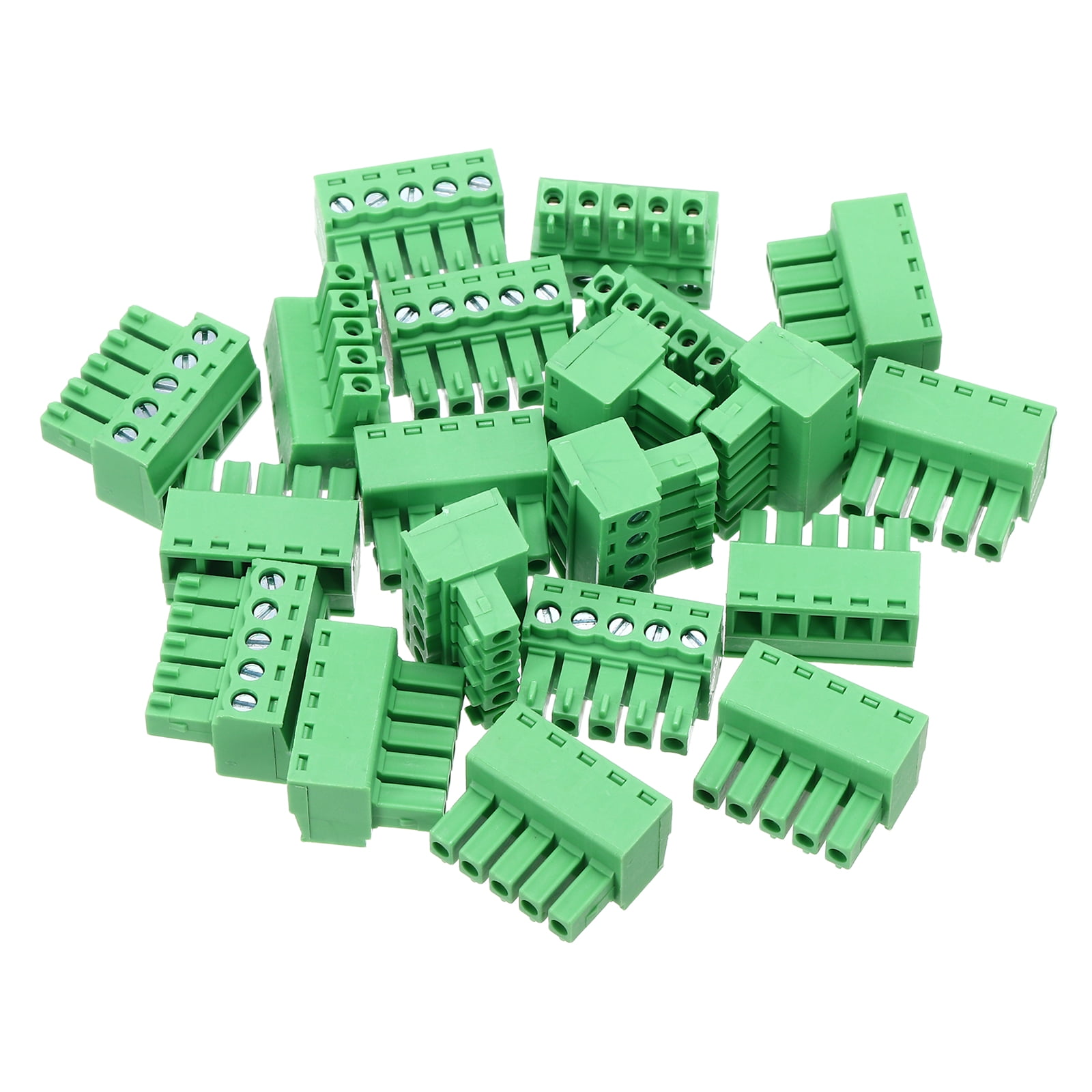 20PCS 5-Pin PCB Mount Screw Terminal Block Connectors 3.81mm/0.15inch Pitch - Walmart.com