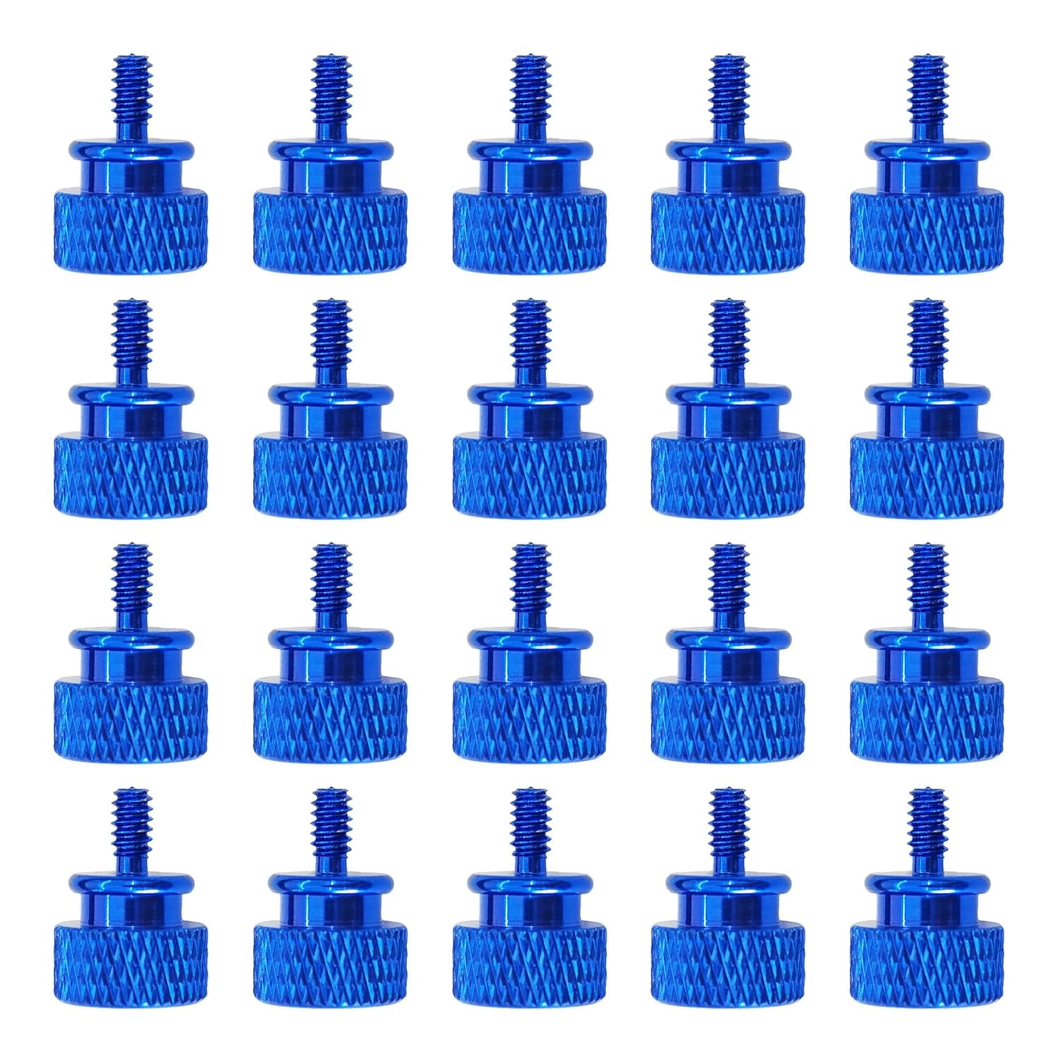 20PCS 6-32 Thread Anodized Aluminum Thumbscrews, Computer Case Thumb ...