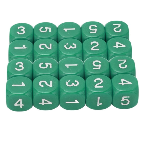 ZHUYING 100 Pieces 6 Sided Dice, 14mm Acrylic Colored Dice for ...