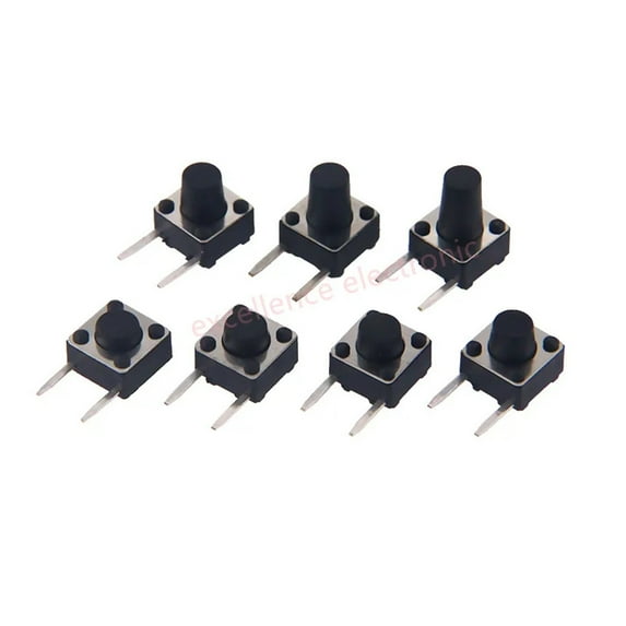 20PCS 6X6 Series Tact Switch 6*6*4.3/5/6/7/8/9/10mm Pins 2/4 Feet ...