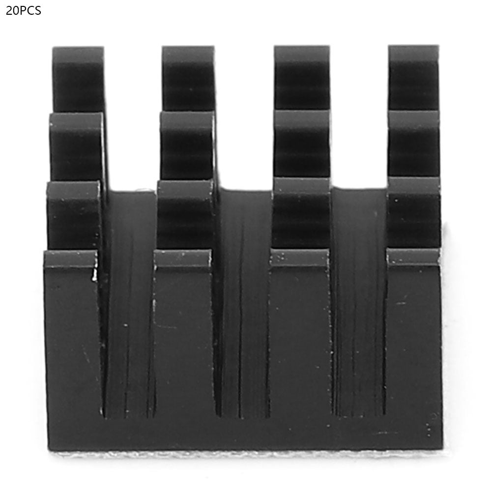 20PCS Aluminum Heatsink Cooling Radiator Module 14x14x8mm Black ...