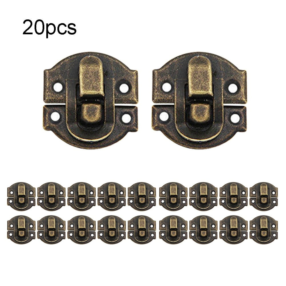 20PCS Antique Hasp Lock Clasp For Jewelry Box Suitcase Hasp Wooden Box ...
