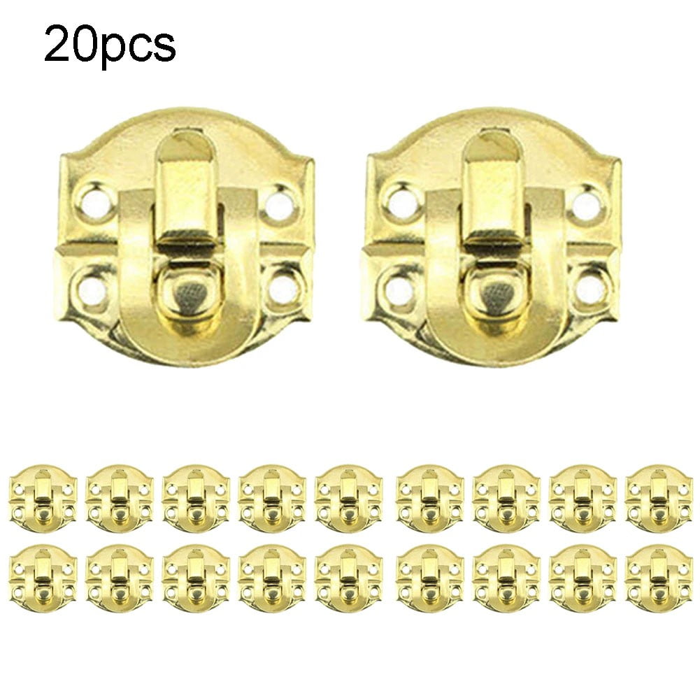 20PCS Antique Hasp Lock Clasps for Jewelry Boxes, Suitcases, and Wooden ...