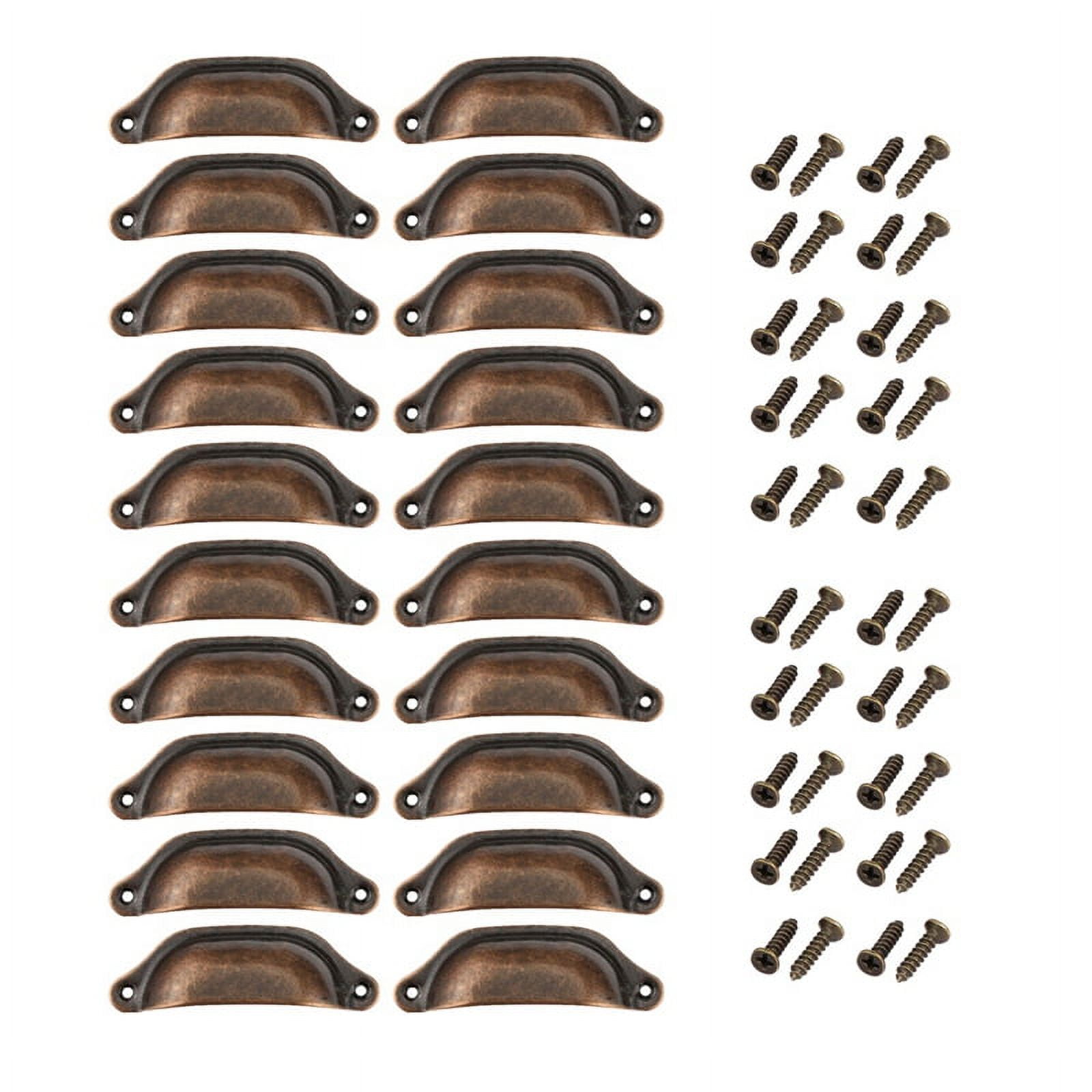 20PCS Antique Iron Drawer Knobs Pulls Handles - Vintage Kitchen ...