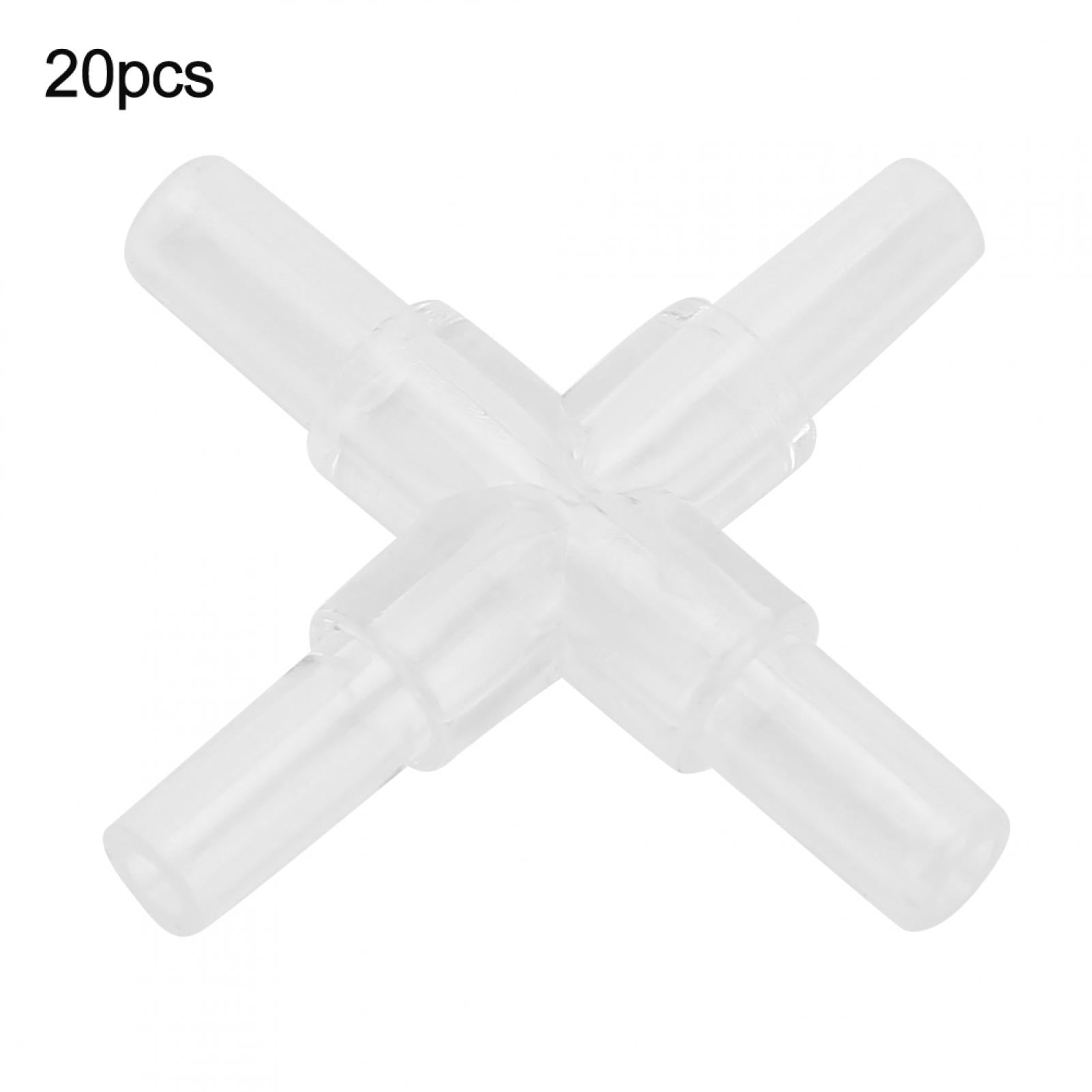 20PCS Aquarium Adapter 4-Way Joint Fish Tank Air Pump Tube Hose ...