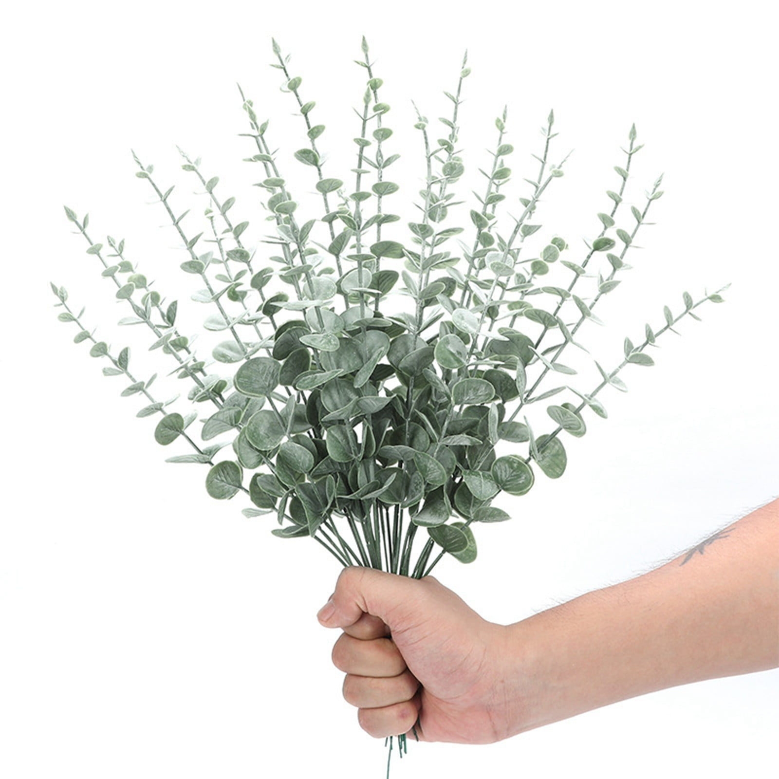20PCS Artificial Eucalyptus Stems - 16" Real Touch Greenery Branches ...