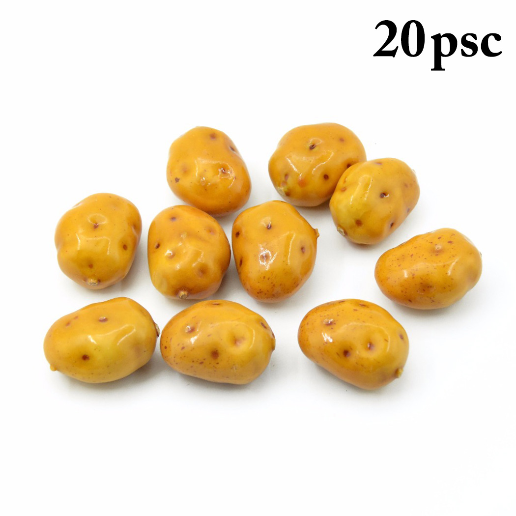 20PCS Artificial Potato Mini Foam Realistic Fake Vegetable Artificial ...
