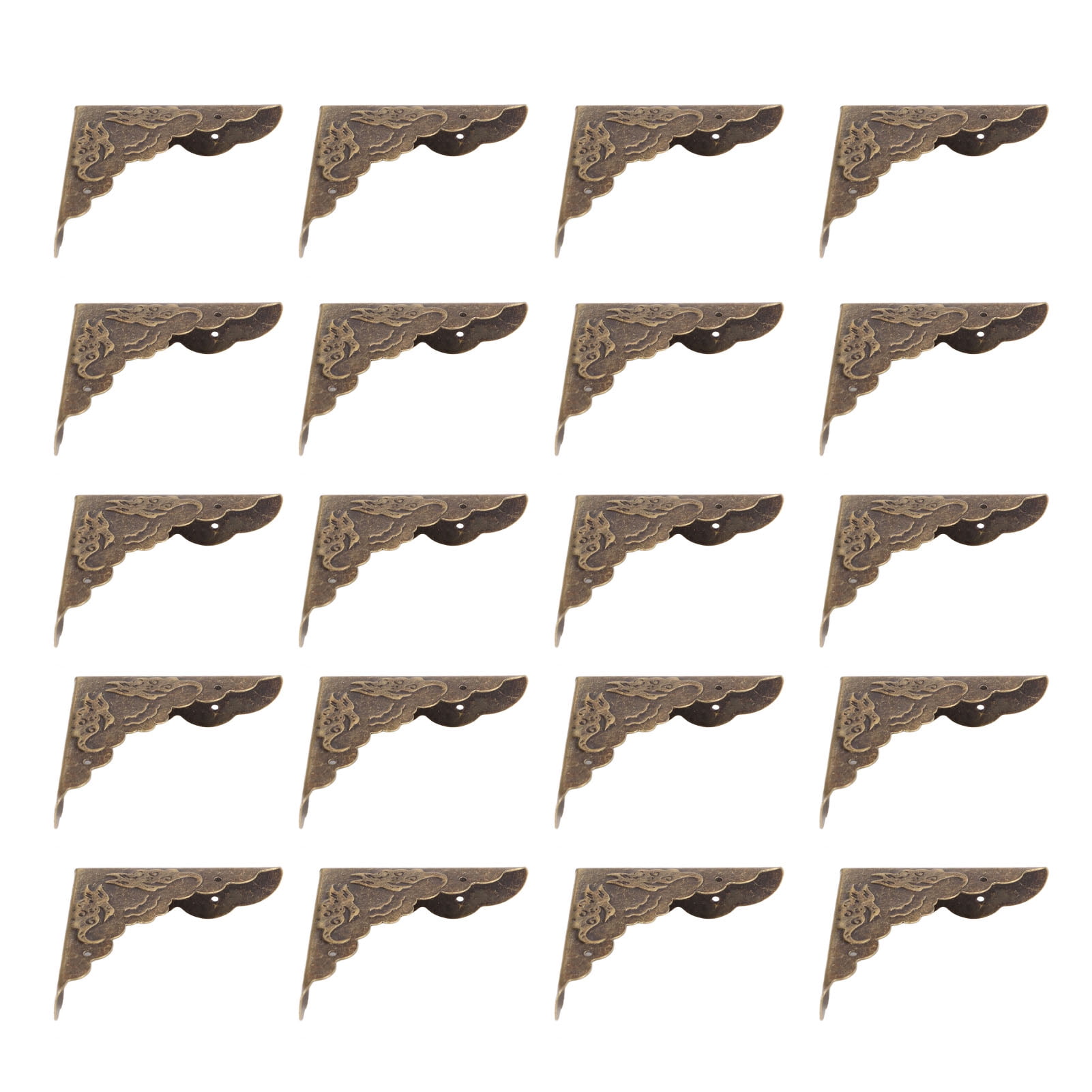 20PCS Box Corner Protectors Bronze Right Angle Retro Iron Corner ...